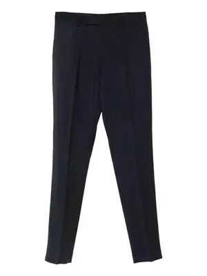 LARDINI Pleat-detail Trousers - Blue