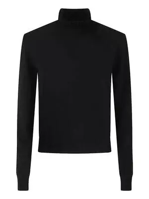 Alexander McQueen Ribbed-trim Sweater - Black