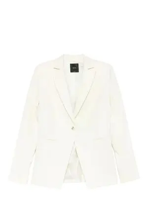 Pinko Single-breasted Blazer - White