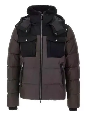 MOORER Hooded Jacket - Brown