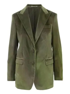 Tagliatore Peak-lapel Single-breasted Blazer - Green