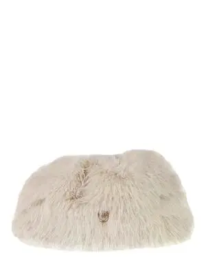Pinko Faux-fur Clutch - Neutrals