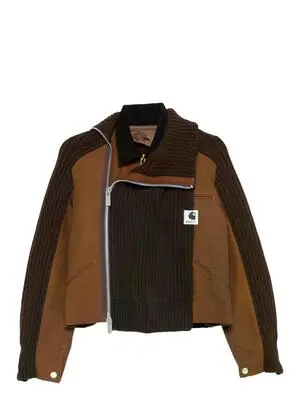 Sacai X Carhartt Layered Jacket - Brown