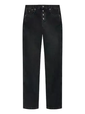 MARANT Buttoned Denim Jeans - Black