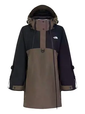 The North Face Panelled-design Hooded Cape Coat - Brown