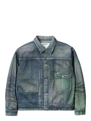 NEIGHBORHOOD Patchwork Denim Trucker Jacket - Blue