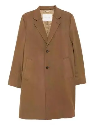 Mackintosh Wool Button-up Coat - Brown
