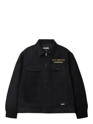NEIGHBORHOOD Zip-up Jacket With Logo Detail - Black