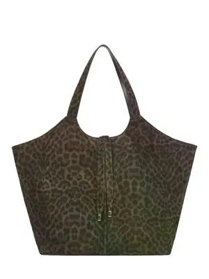 POTAMY Leopard-Print Tote Bag