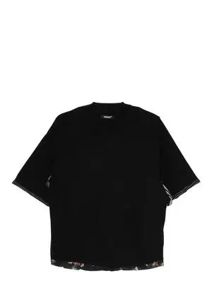 UNDERCOVERISM Printed-trim T-shirt - Black