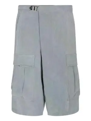 Giorgio Armani Buckle Cargo Shorts - Grey