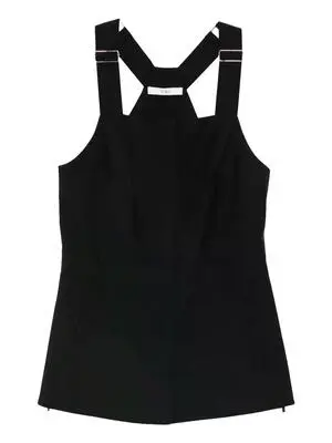 Tibi Overall Top - Black