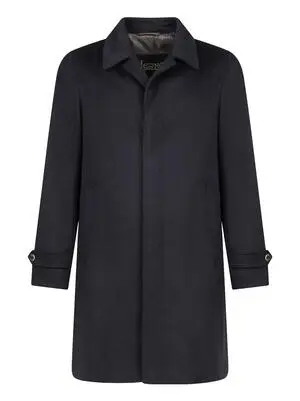 Herno Wool And Cashmere Coat - Blue