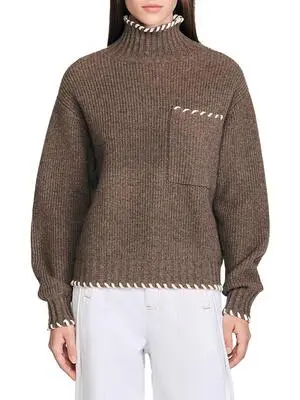 Sandro Turtleneck Sweater - Brown