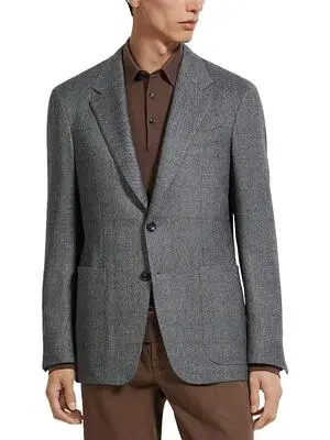 Zegna Oasi Cashmere Sport Coat - Grey/light Taupe