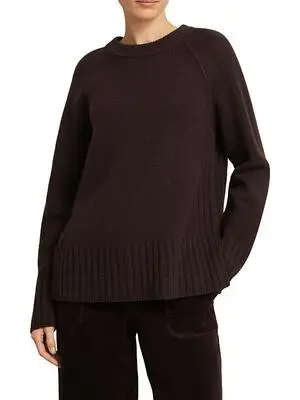 HOBBS LONDON Crewneck Jumper - Alder Brown