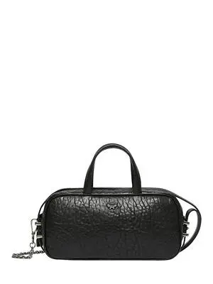 Max Mara Tundra Leather Handbag - Black