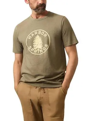 Faherty Brand Sunwashed Graphic Tee - Light Pine