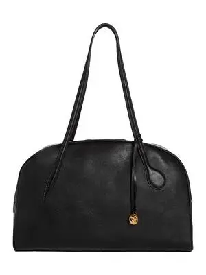 LIFFNER Leather Bowling Bag - Black