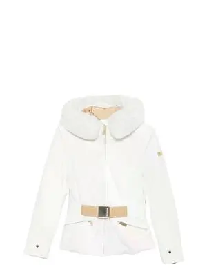 Goldbergh Faux-fur Belted Jacket - White