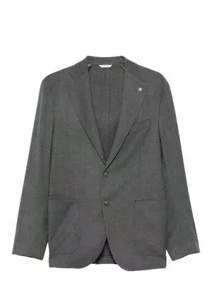 MANUEL RITZ Flannel Blazer - Grey