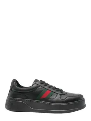 Gucci Web Stripe Chunky Sneakers - Black