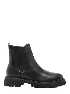 CARMELA Elastic-panel Boots - Black
