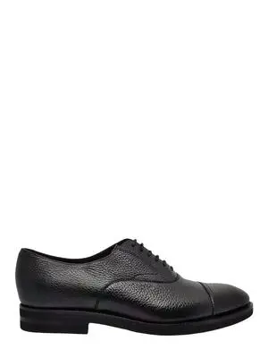 HENDERSON BARACCO Textured Oxford Shoes - Black