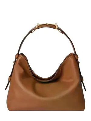 Gucci Medium Beatrix Leather Shoulder Bag - Brown
