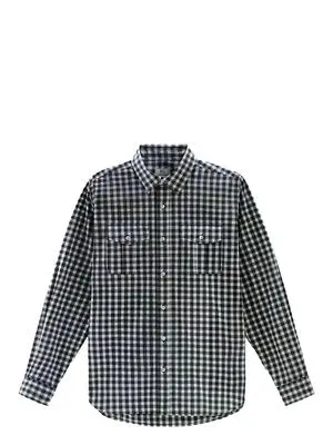 Woolrich Micro-checked Cotton Shirt Green