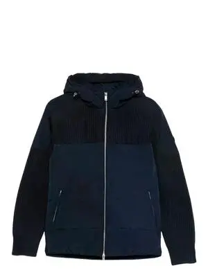 Moose Knuckles Hooded Zip-up Jacket - Blue