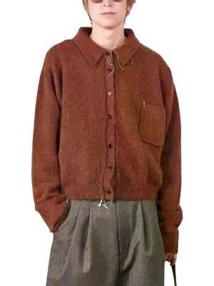 CAMIEL FORTGENS Pocket Cardigan - Brown