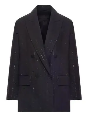 Max Mara Double-breasted Blazer - Black