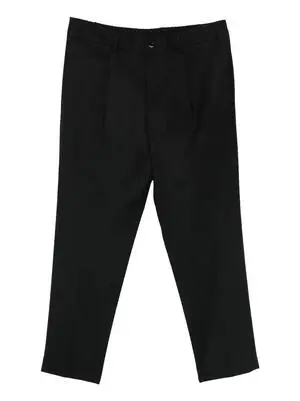 DELL'OGLIO Pleated Tailored Trousers - Black