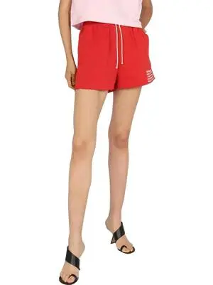 DEPARTMENT 5 Drawstring Frayed-edge Shorts - Red