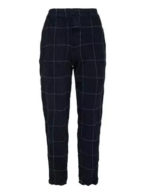 Comme Des Garçons Checked Trousers - Grey