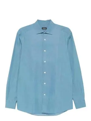 Zegna Cotton Shirt - Blue