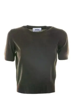 Alpha Studio Short-sleeve Top - Brown
