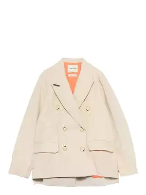 FRONT STREET 8 Panelled Blazer - Neutrals