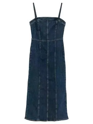 LEVI'S Panelled Bustier Midi Dress - Blue