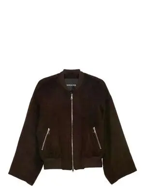 HERSKIND Wool Bomber Jacket - Brown
