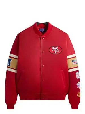 Kith X Nfl San Francisco 49ers Satin Bomber Jacket - Present