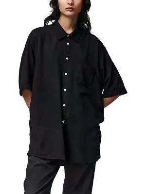 ADNYM Pocket Button Shirt - Black