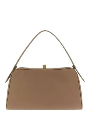 Khaite Embossed Leather Handbag - Neutrals