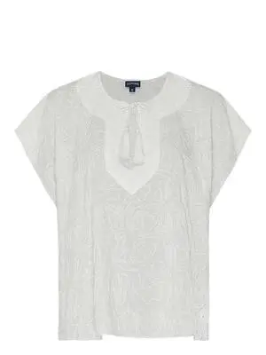 Vilebrequin Viscose Seashells Shirt - White