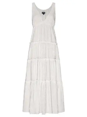 Vilebrequin Seashells Rob Loulou Long Viscose Dress - White