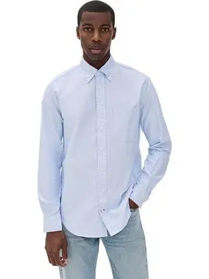 GITMAN BROS Striped Classic Oxford Shirt