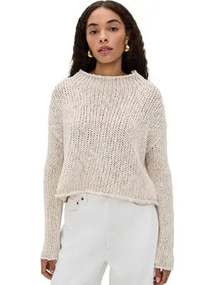 Free People Opal Mock Neck Sweater - Tea