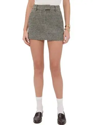 Joe's Jeans The Chloe Tailored Mini Skirt - Black/chocolate