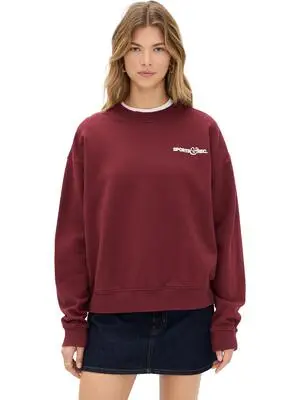 STATE & LAKE Sports & Rec Fleece Sweatshirt - Burgundy